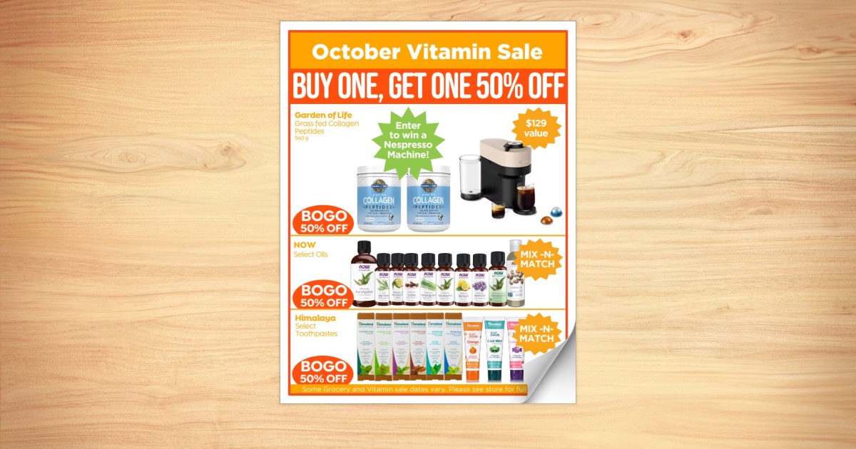 October Monthly Promotions