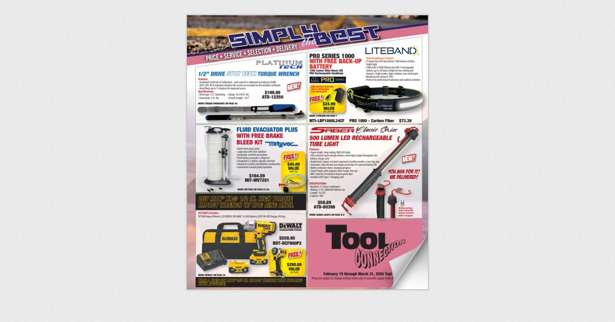 Simply the Best Tool Connection - Feb 15 - Mar 31, 2024 - Page 16