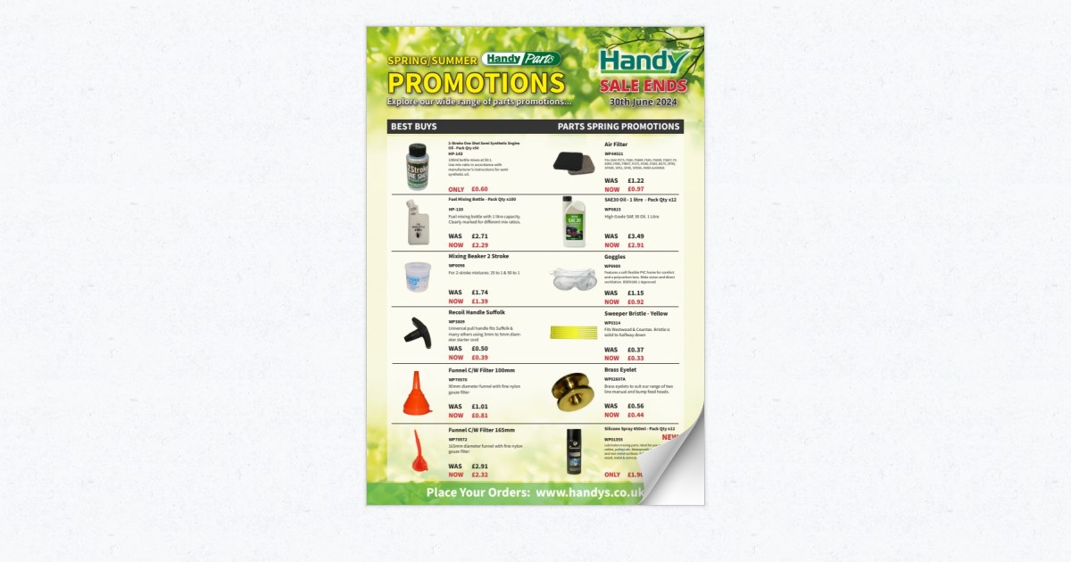 Handy Parts Spring Promotions 2024
