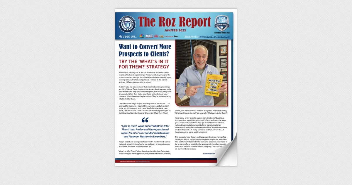 Roz Strategies - January/February 2023