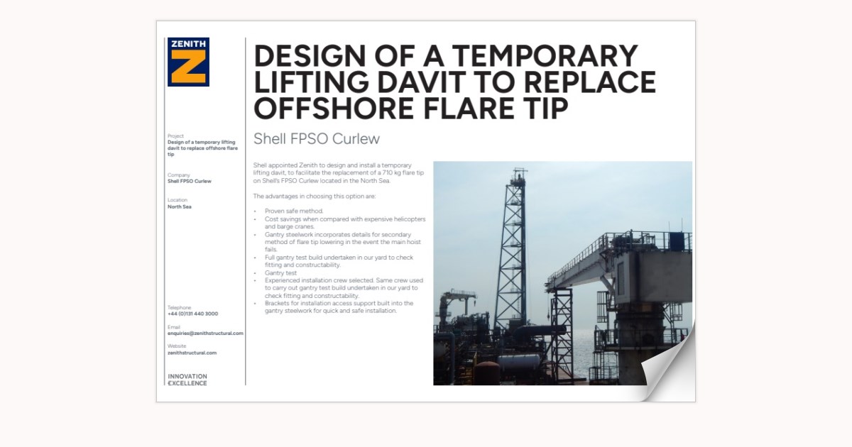 Case Study - Shell FPSO, lifting davit