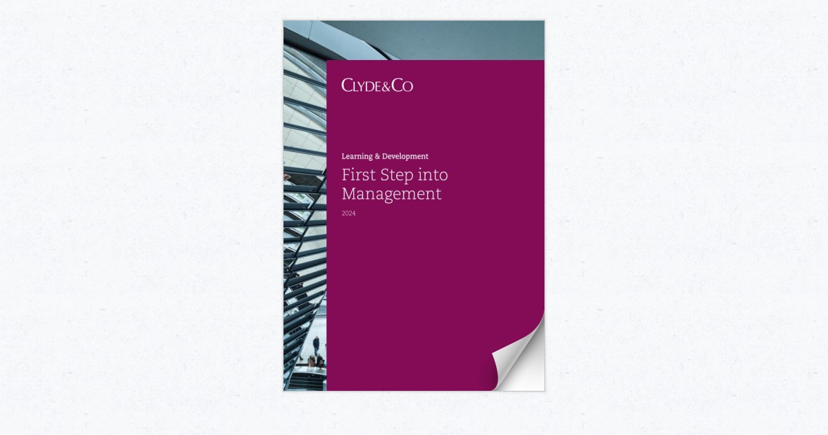 First Step into Management