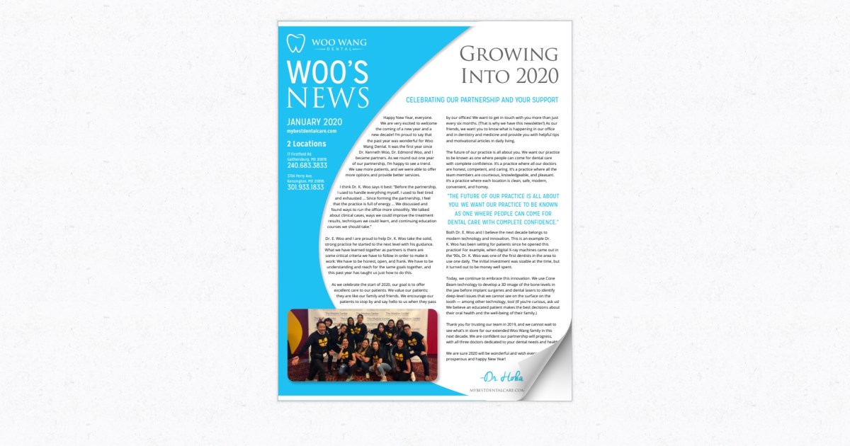 Kenneth Woo DDS - January 2020
