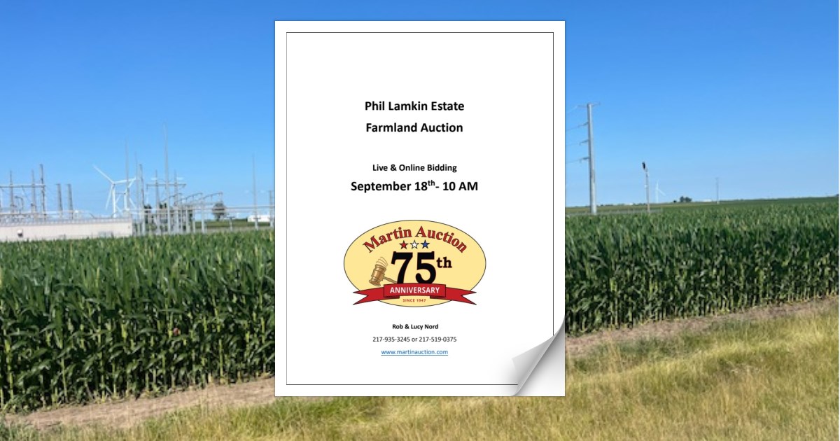Lamkin Farmland Auction booklet