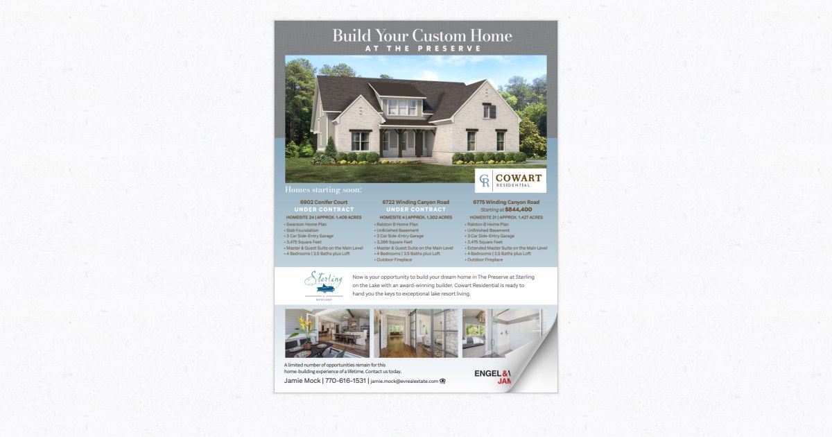 Sterling on the Lake - The Preserve Cowart Residential