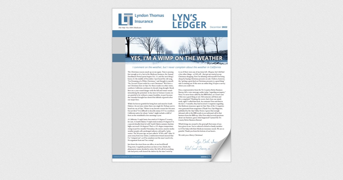 Lyndon Thomas Insurance - December 2022