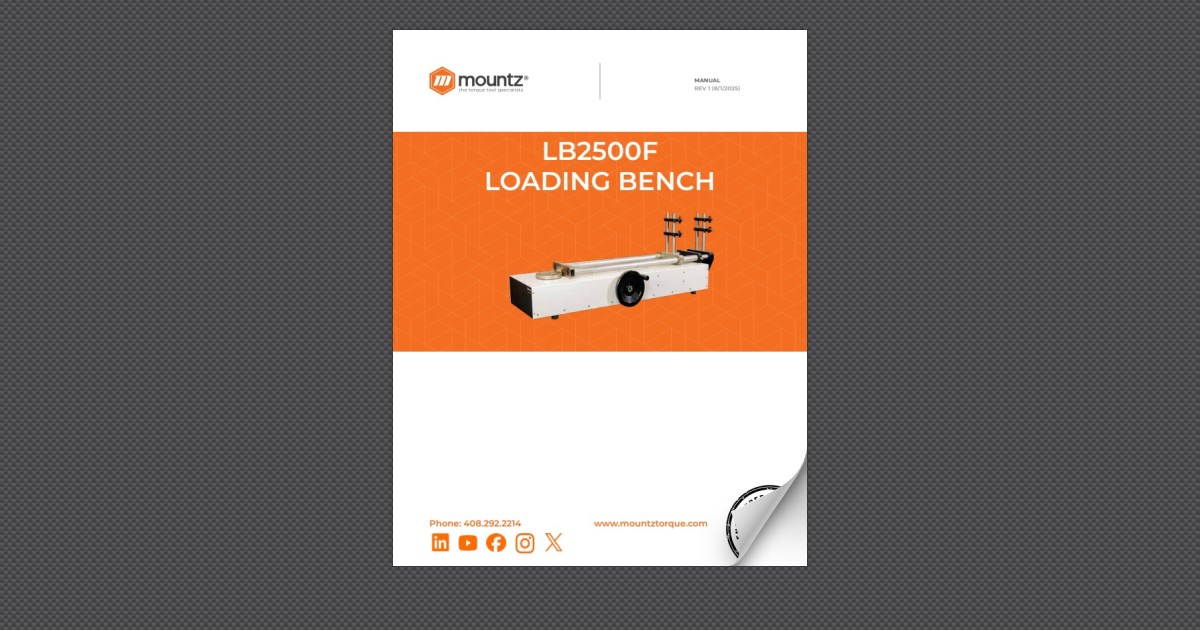 LB2500F Loading Bench Manual