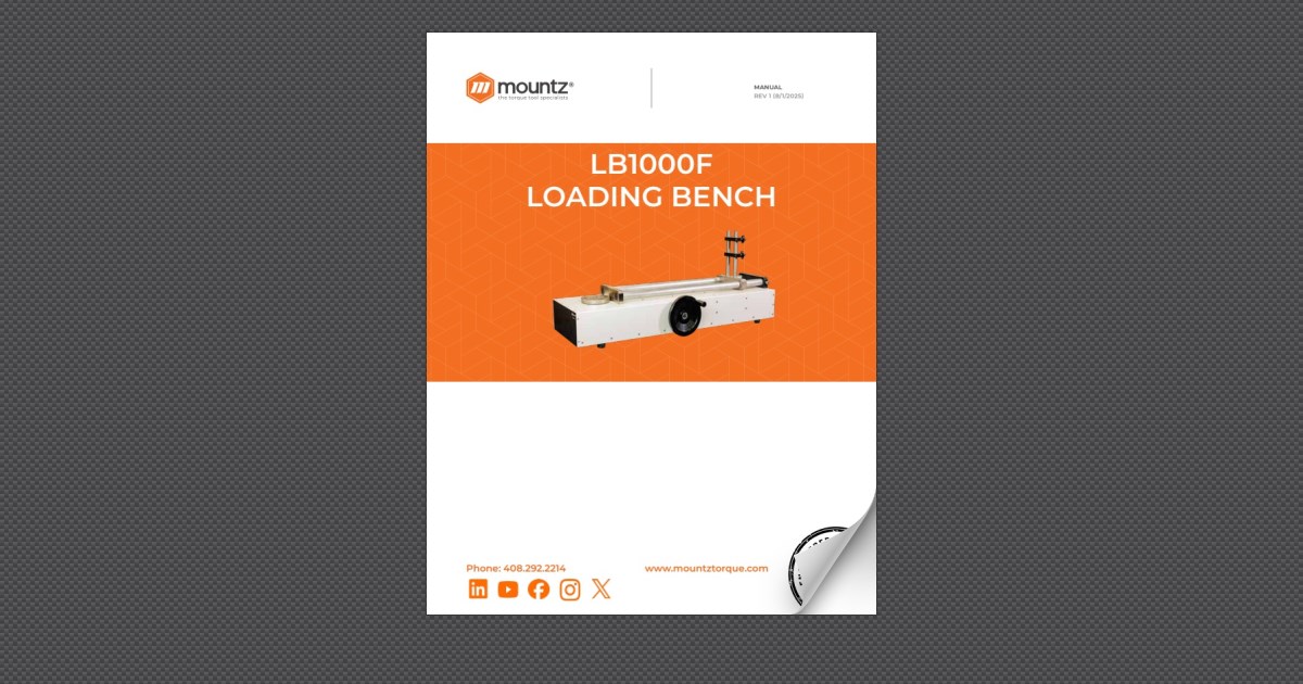 LB1000F Loading Bench Manual