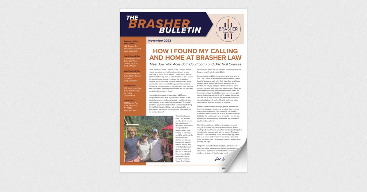Brasher Law Firm - November 2023