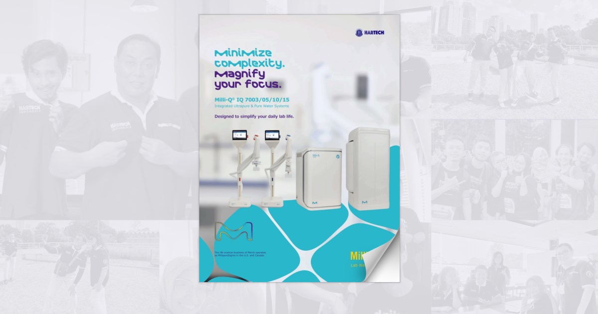 [Merck] Milli-Q® IQ Ultrapure & Pure Water Systems