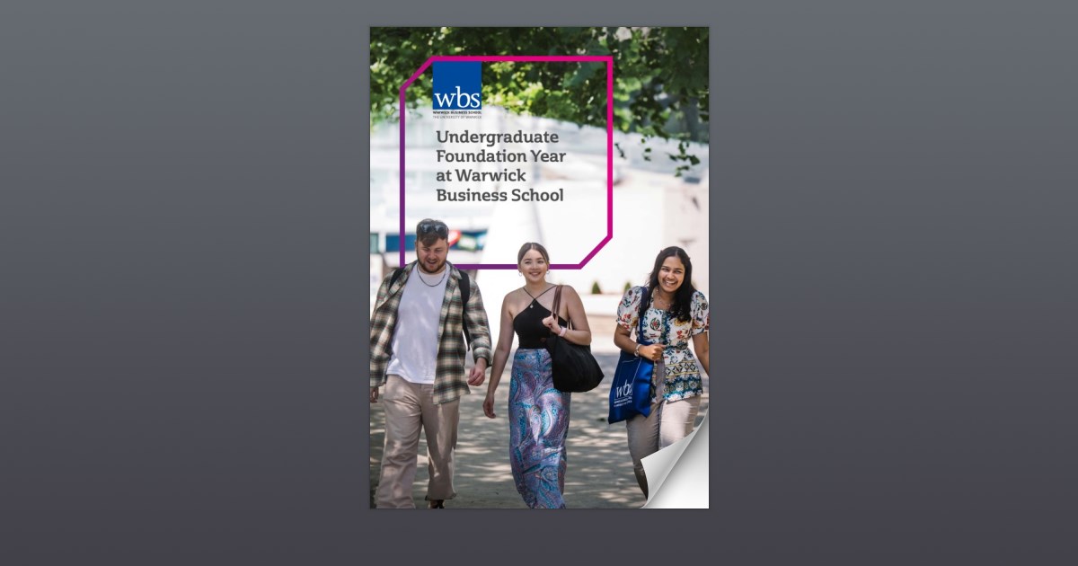 UG Foundation Year – Teacher’s Guide