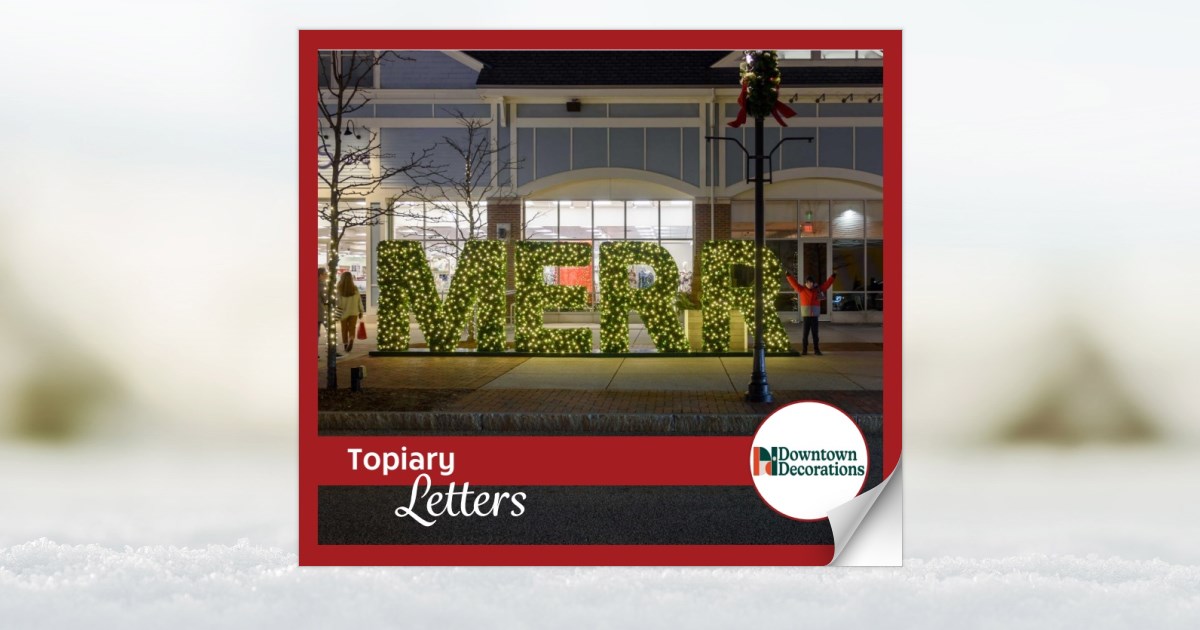 Holiday Topiary Letters
