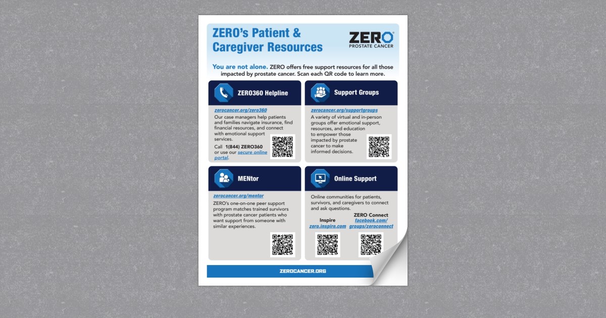 ZERO Patient & Caregiver Resources