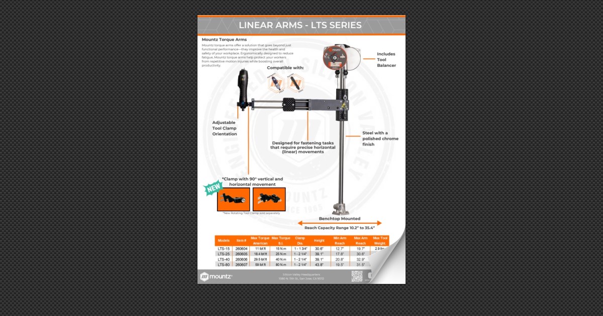 Mountz LTS Linear Torque Arms (Spanish)