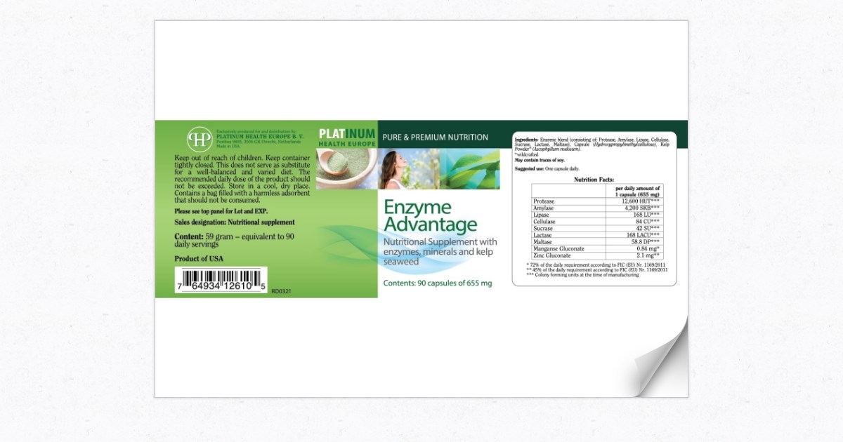 Label Enzyme Advantage English