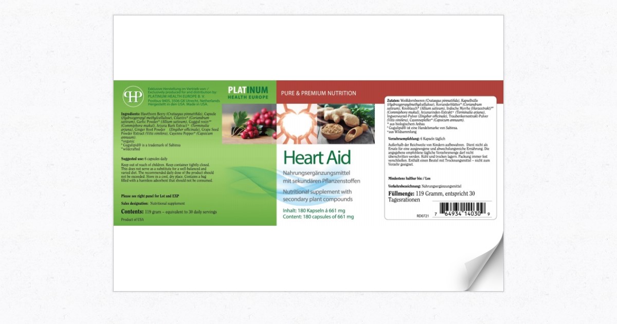 Label Heart Aid