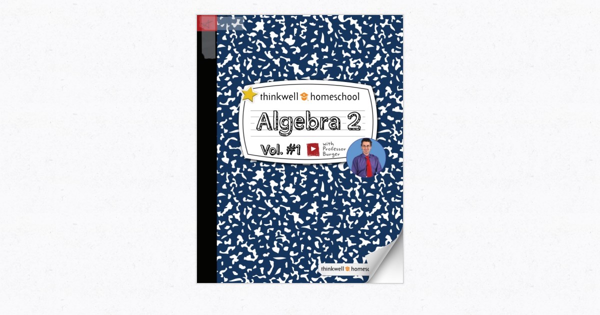 Algebra 2 Companion Book, Volume 1