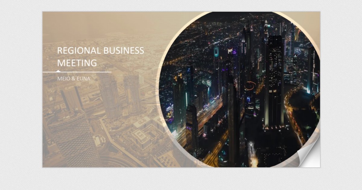 REGIONAL BUSINESS MEETING MEIO & NAE REGIONS