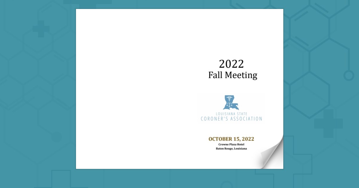 2022 LSCA Fall Meeting Agenda