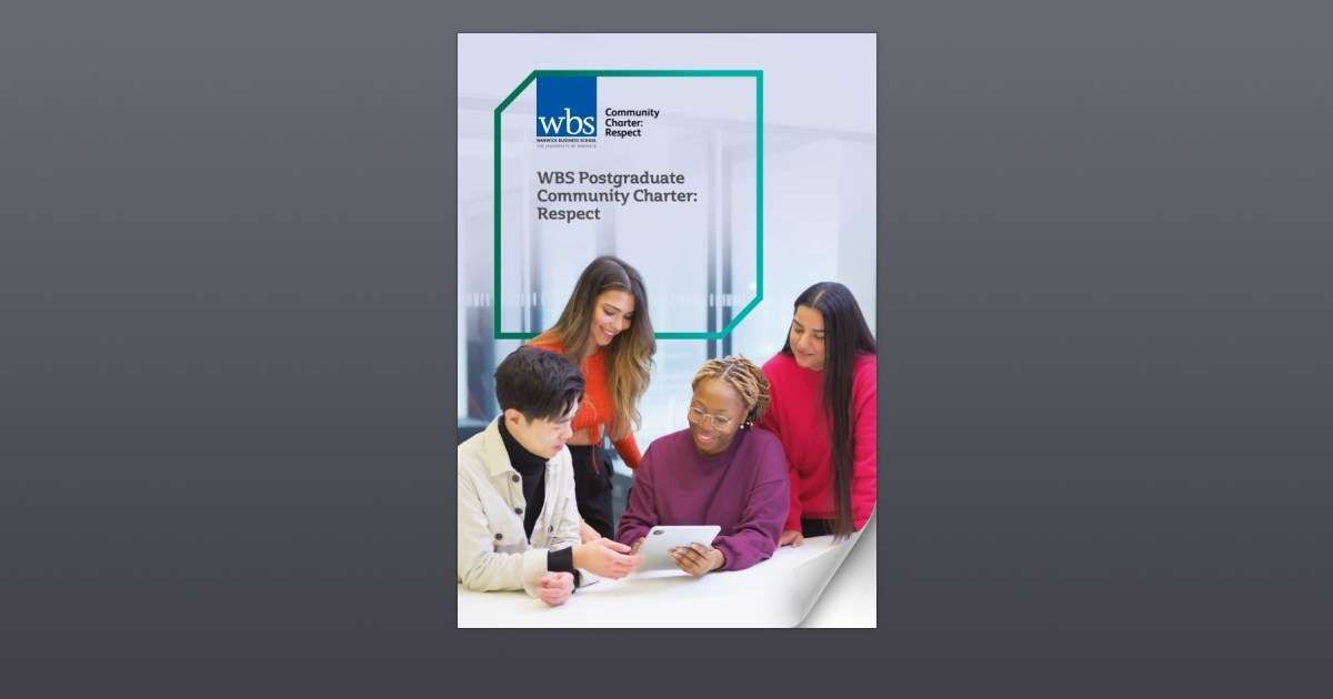 WBS Postgraduate Community Charter: Respect
