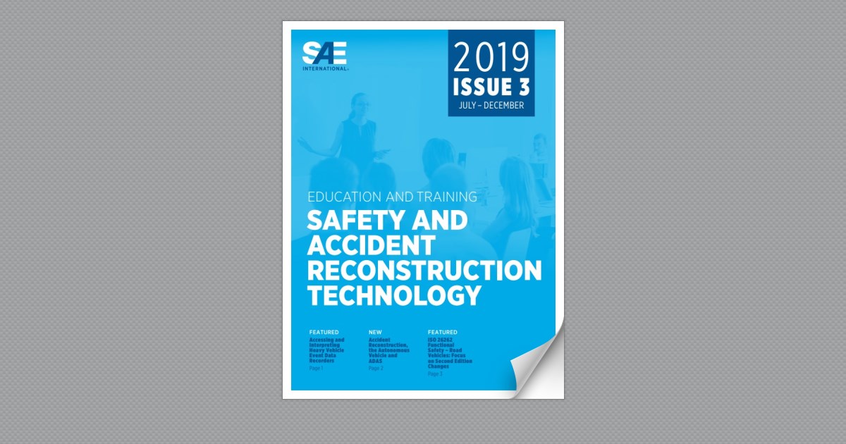 Safety and Accident Reconstruction - P19381261