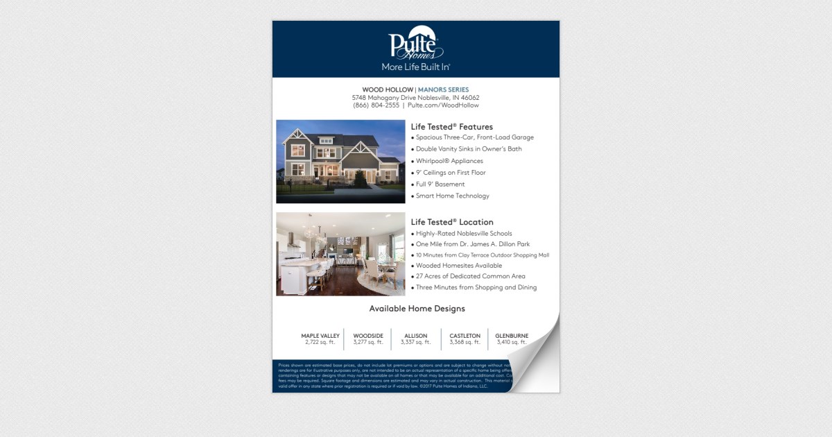 Wood Hollow by Pulte Homes - Manors Series