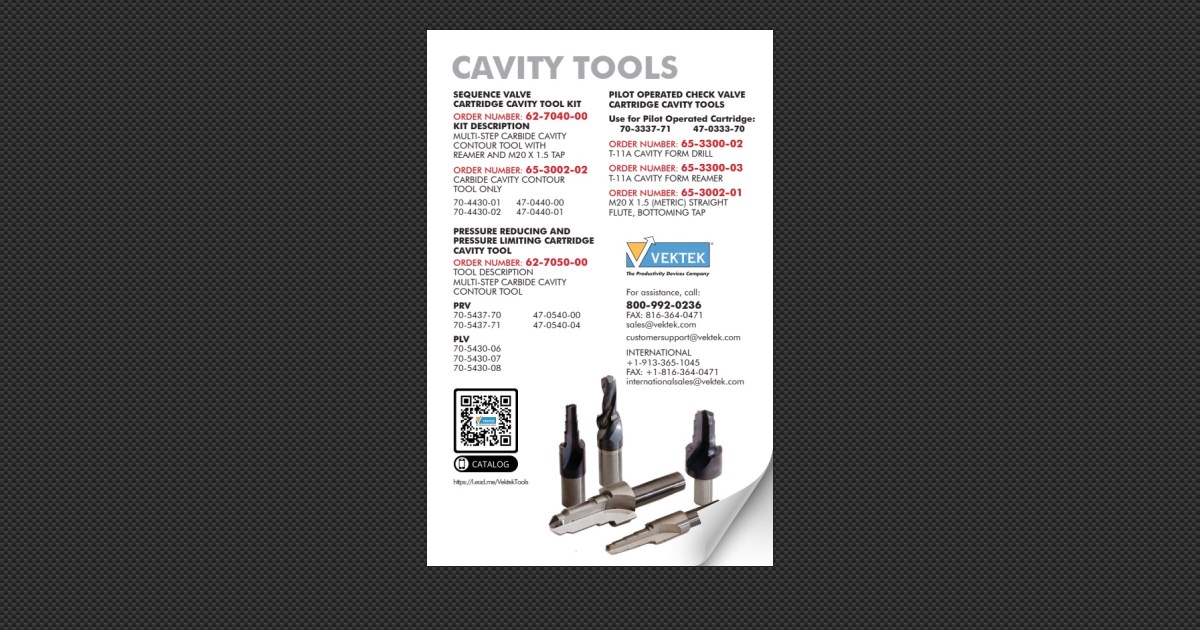 Cavity Tool Flyer