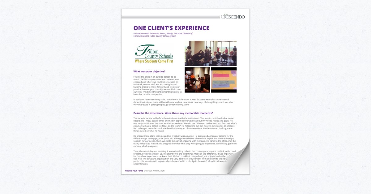 Client Experiences - Interview and Evaluation Summary