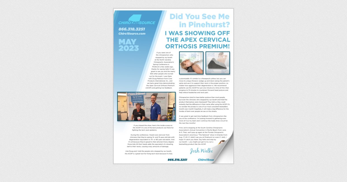 Chiro1Source - May 2023