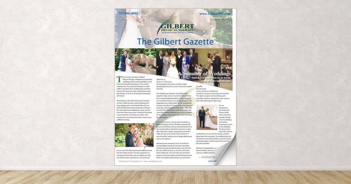 Gilbert Physical Therapy September 2017