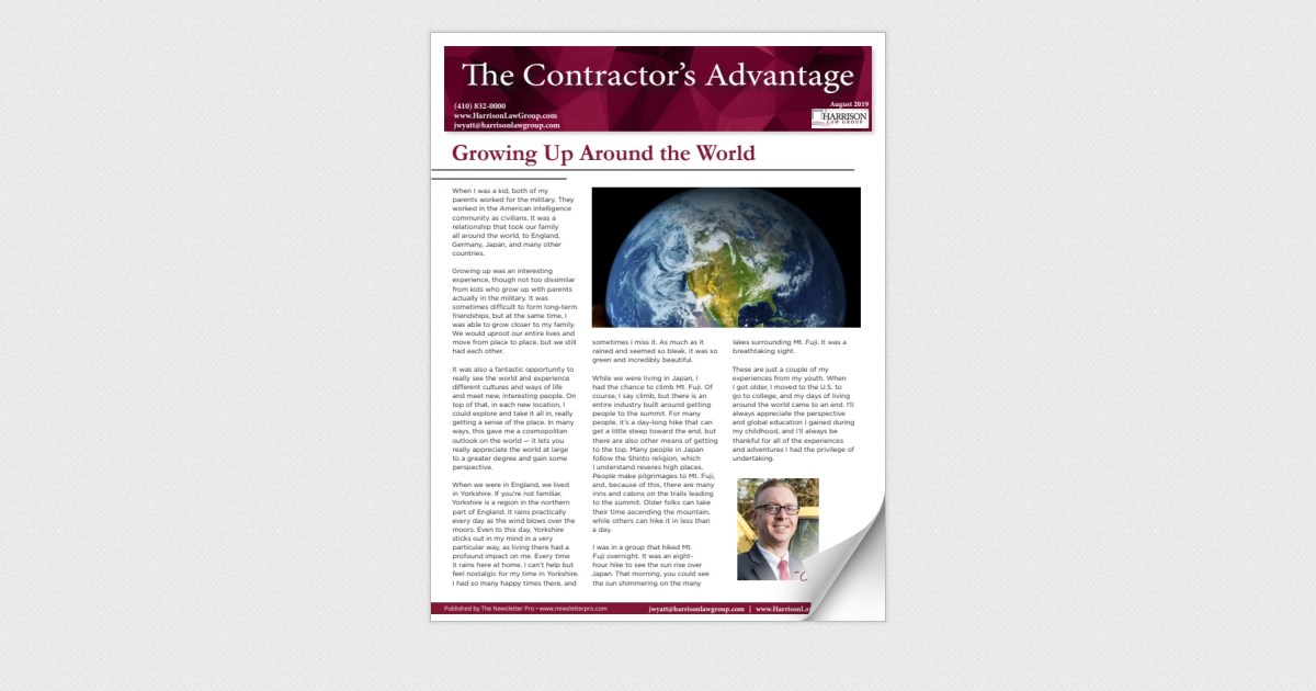 Harrison Law Group August 2019