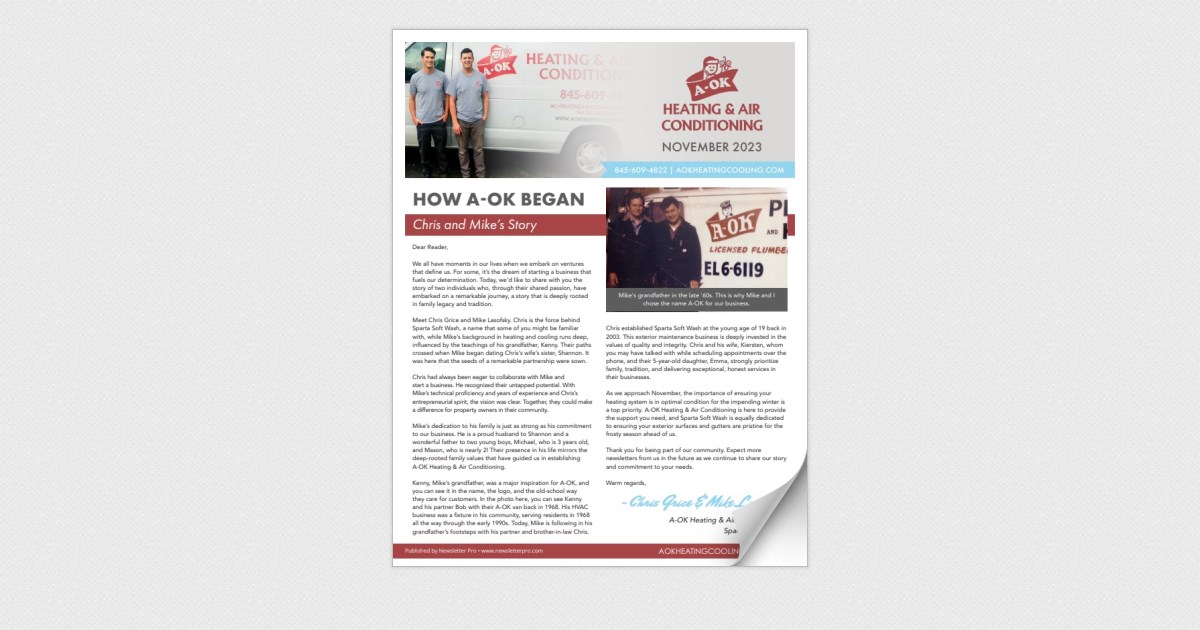 A-OK Heating & Air Conditioning - November 2023 - Page 2
