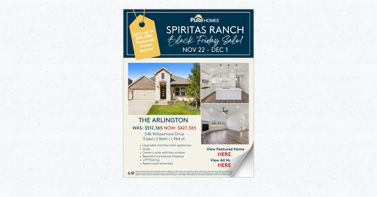 Black Friday - Spiritas Ranch Featured Home!