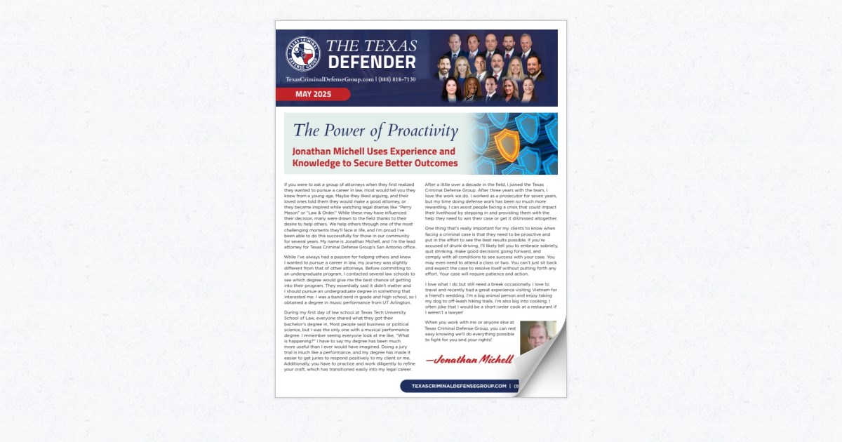 Texas Criminal Defense Group - May 2025