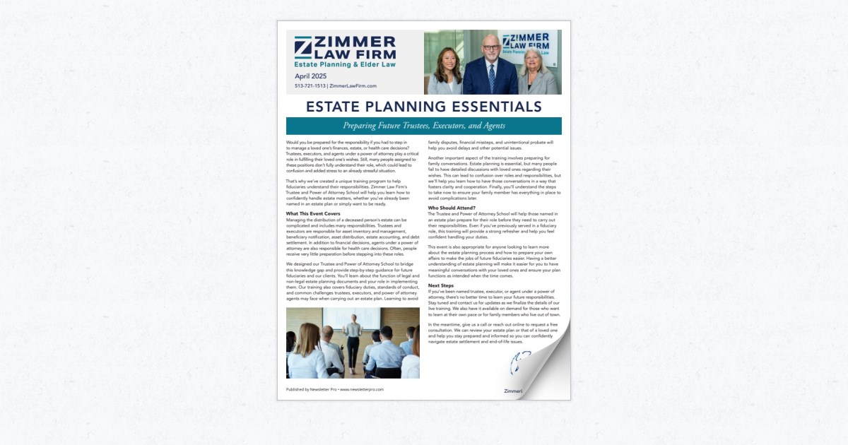 Zimmer Law Firm - April 2025