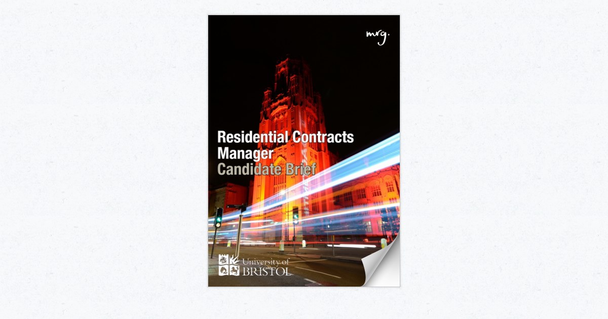 University of Bristol - Residential Contracts Manager