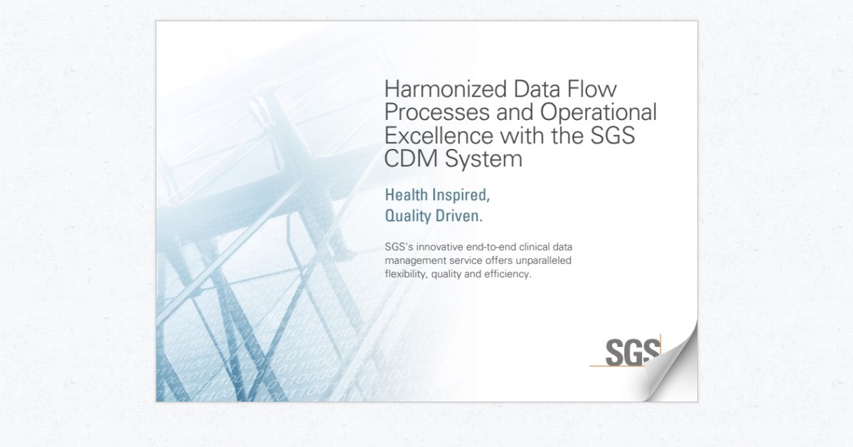 SGS | Harmonized Data Flow Process & Operational Excellence