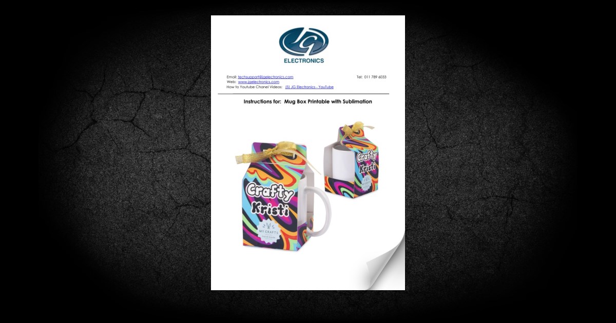 Mug Boxes Sublimation Printable