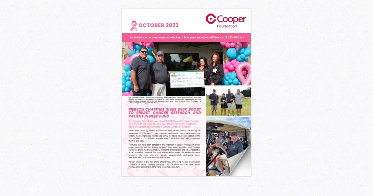 Cooper Foundation Newsletter - October 2023