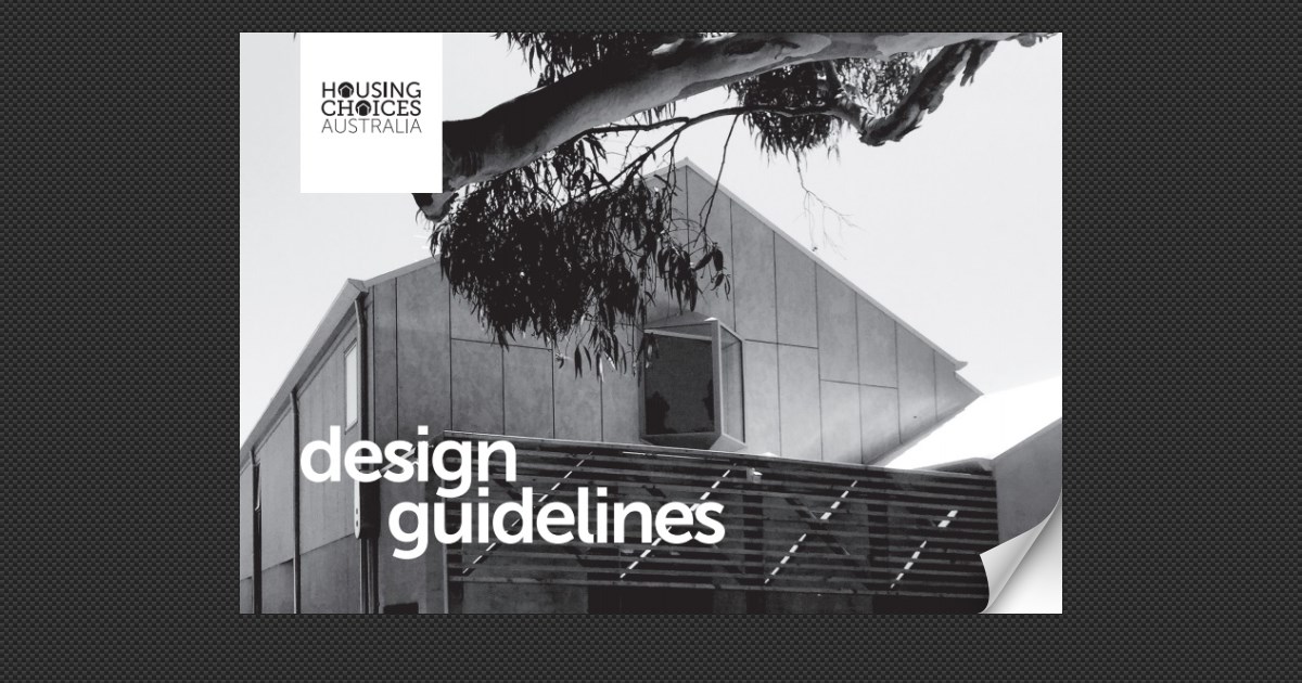 Housing Choices Australia - Design Guidelines 2020