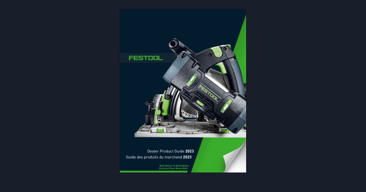 2023 Festool Canada Dealer Product Guide - Bilingual
