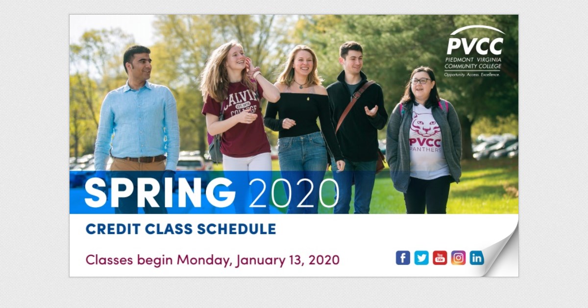 Spring 2020 Credit Class Schedule