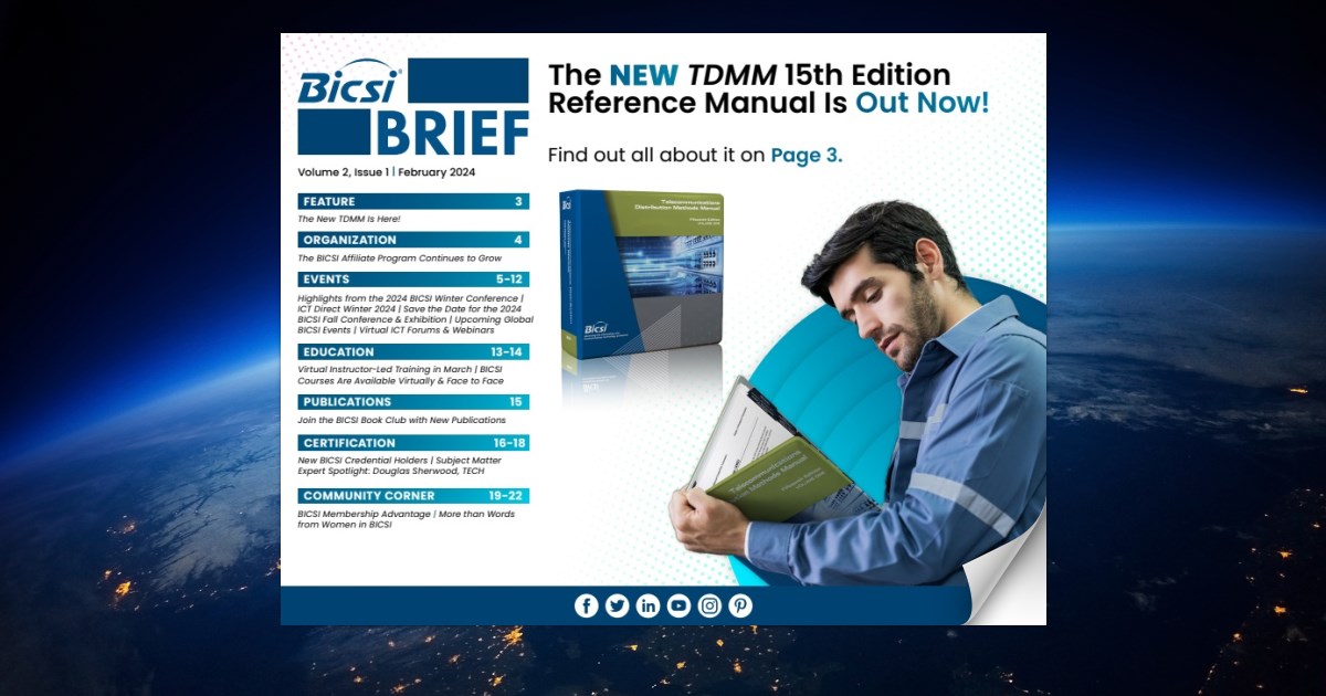 BICSI Brief Volume 2, Issue 1 - Page 4