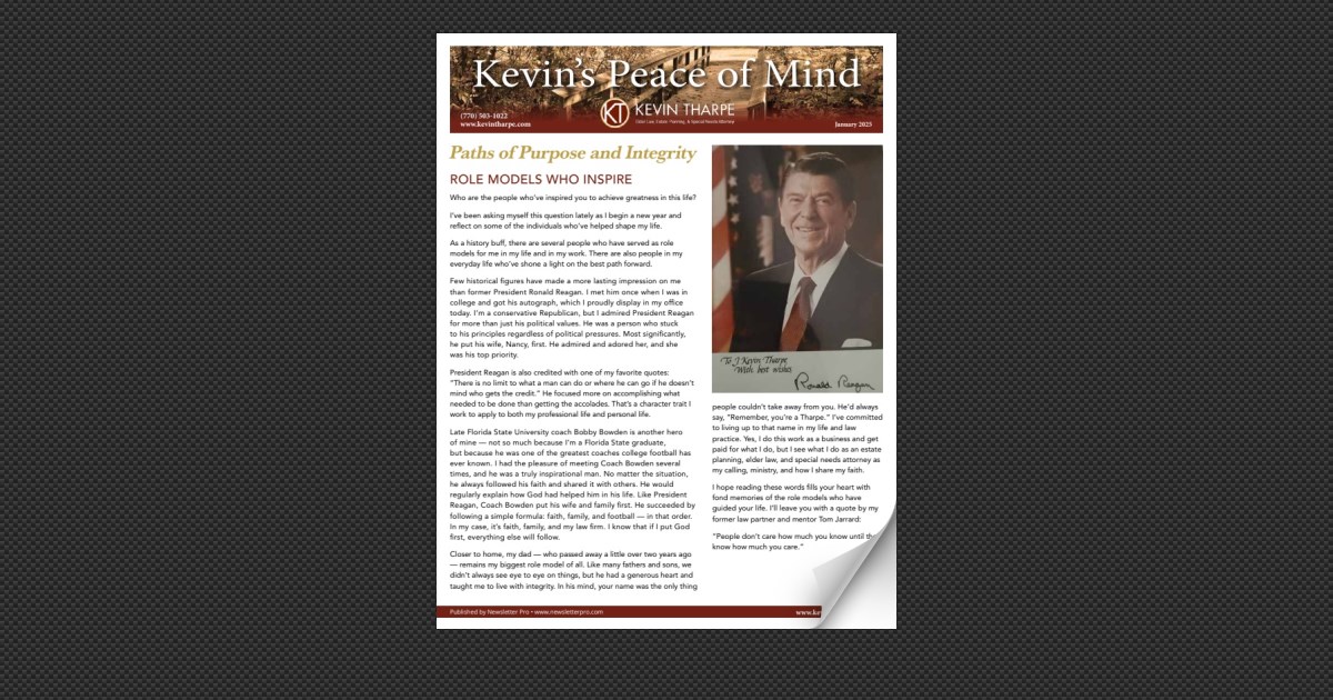 Kevin Tharpe - January 2025