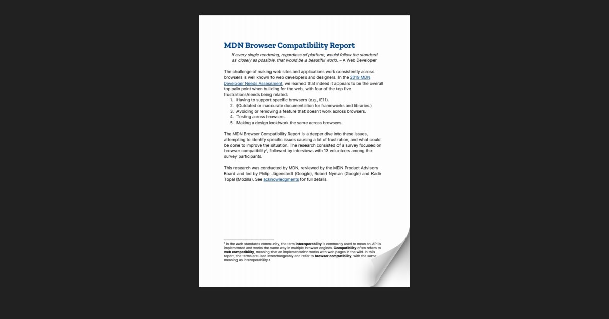 MDN-Browser-Compatibility-Report-2020