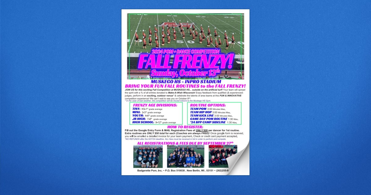 2024 Fall Frenzy Brochure