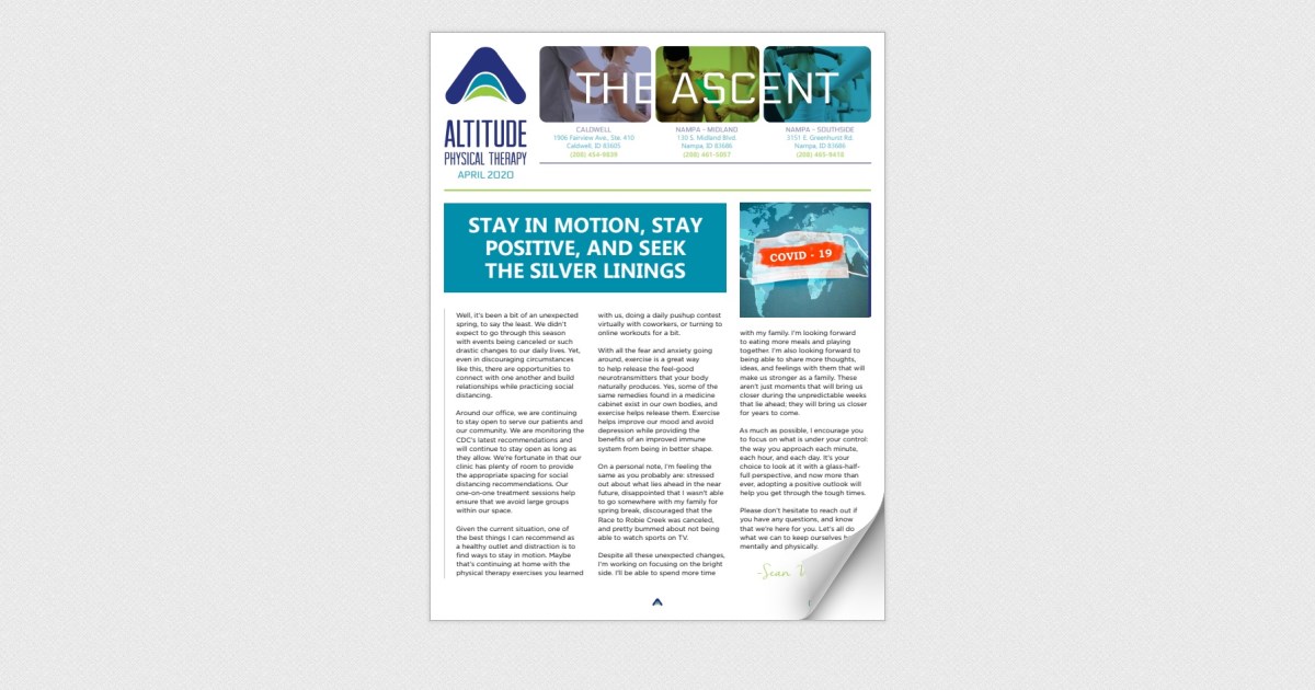 Altitude Physical Therapy - April 2020