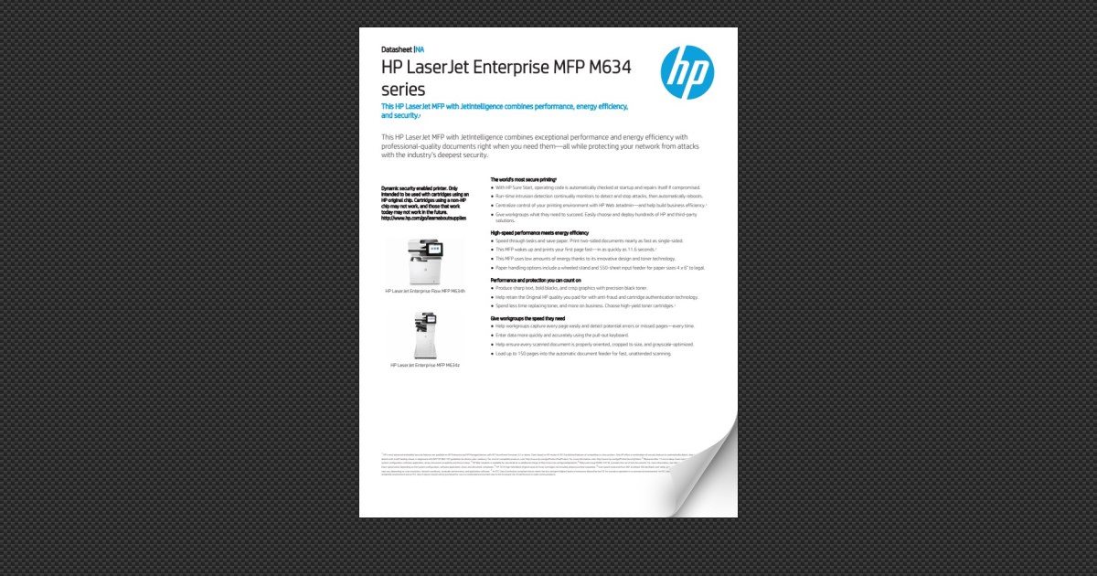 HP LaserJet M634 & M635 Series - Page 3