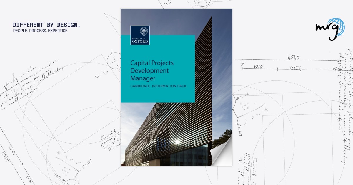 University of Oxford - Capital Projects Development Manager
