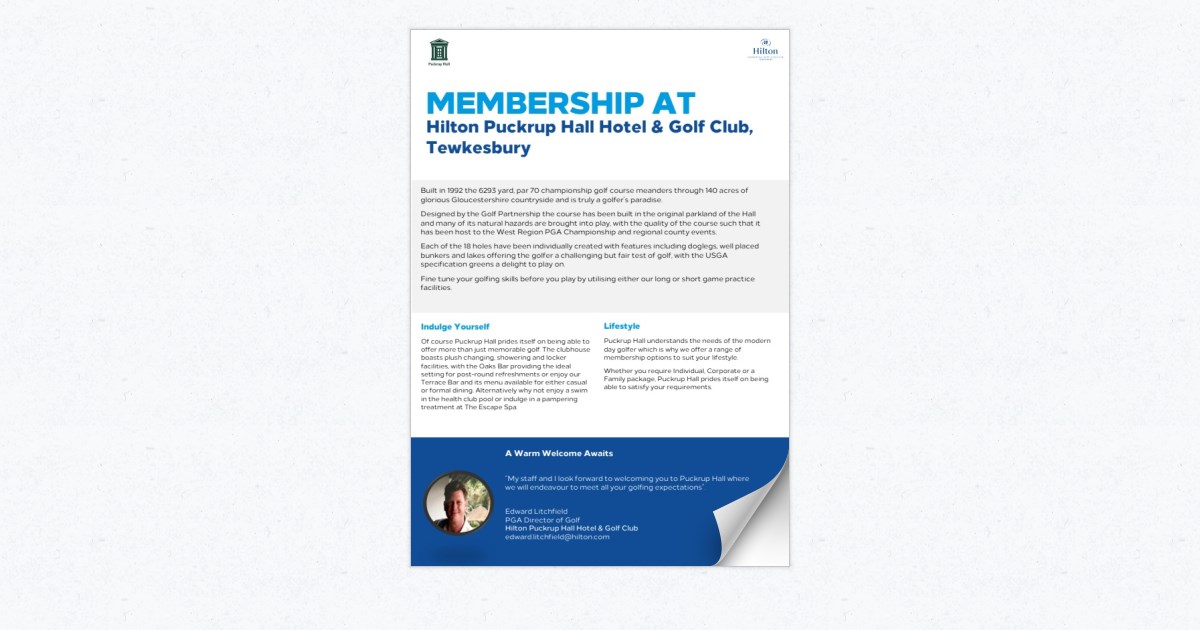 Golf Membership Pack 2025